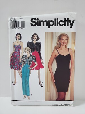 Simplicity 8128 Size 10-14 Slimmed Dress, Flared Dress Jacket Uncut | eBay