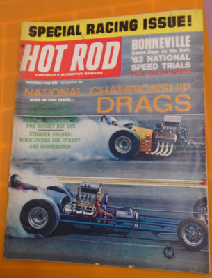 Vintage 1963 Hot Rod Magazine Original November issue | eBay