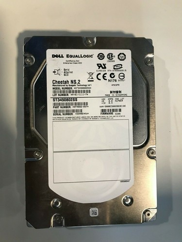 Dell EqualLogic 450GB 15K SAS Hard Drive PS4000 PS5000 PS6000 PS6010 ...