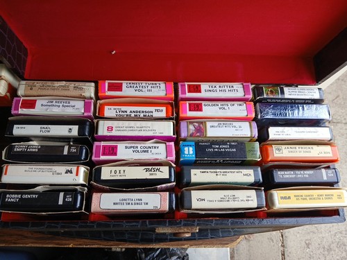 Vintage Lot Of 62 8 Track Tapes In Carry Case, (Untested) | eBay