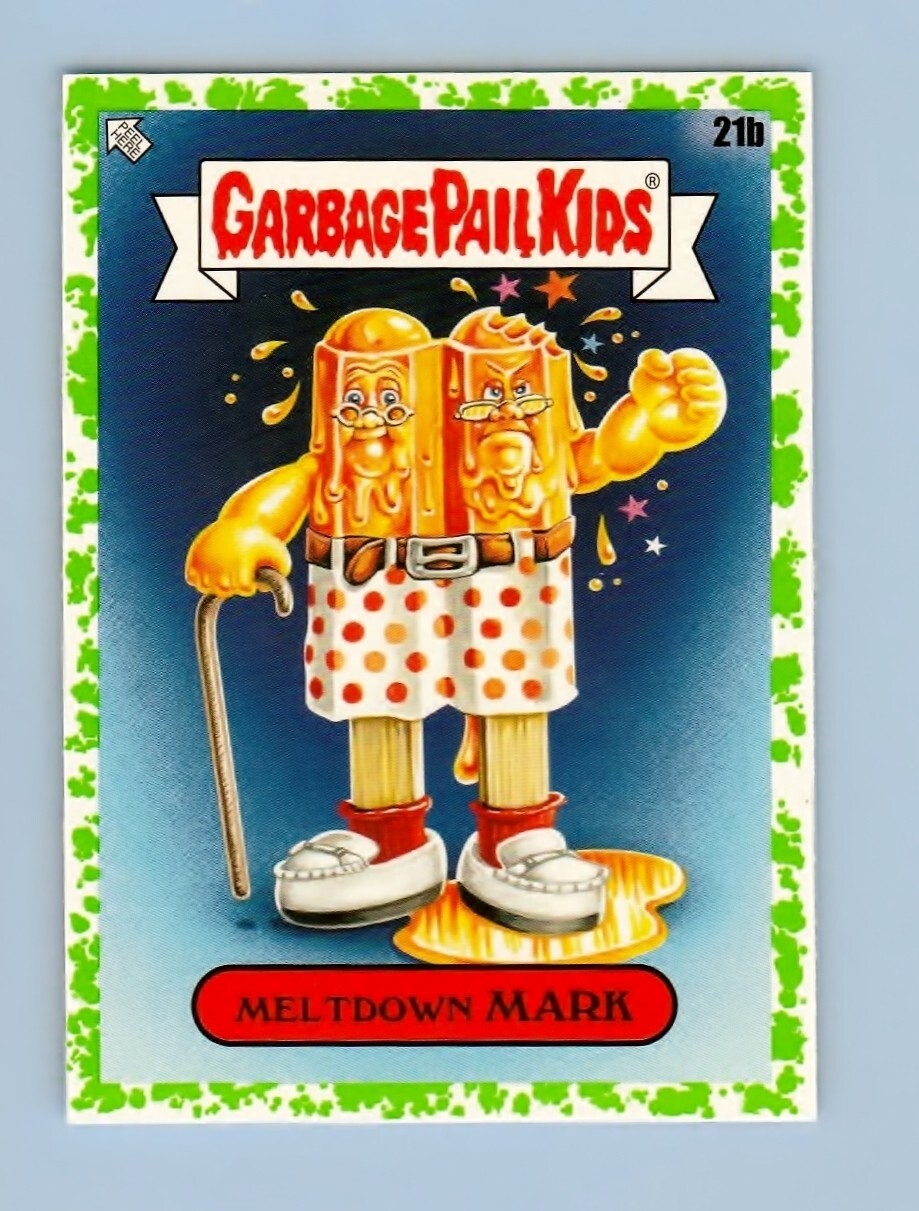 2021 GPK Garbage Pail Kids Food Fight 21b Meltdown Mark Booger Green | eBay