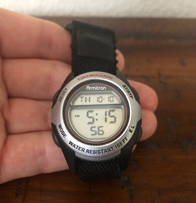 ARMITRON Digital Watch Chronograph Water Resistant Boy's Men's Small ...