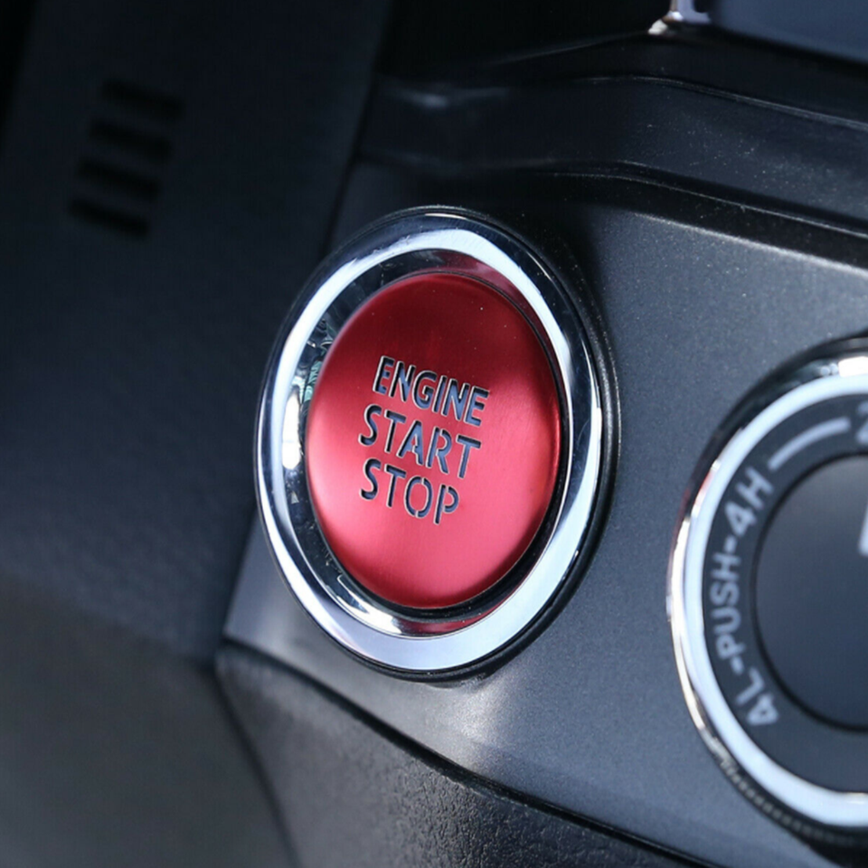 Red Engine Start Push Button Switch Cover Trim For Toyota Tacoma 2016 ...