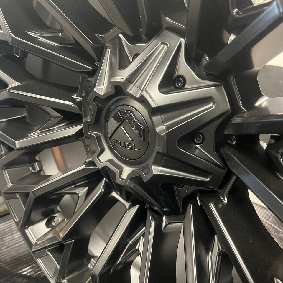 4 Fuel Offroad Strike FC865 22" Black Wheels Rims 6x5.5 22x10 Chevy GMC ...