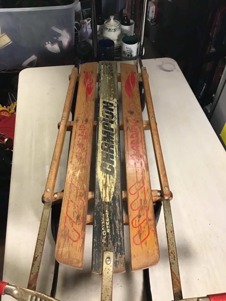 Vintage Champion Fastback Snow Sled - w/ Floating Steering - Gladding ...