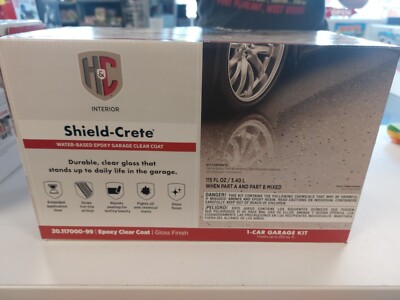 SHIELD-CRETE EPOXY CLEAR COAT GLOSS FINISH Garage Kit 20.117000-99 NEW ...