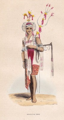 Timor Island Insel Asia Asian Costume Traditional Costumes Woodcut 1840 ...