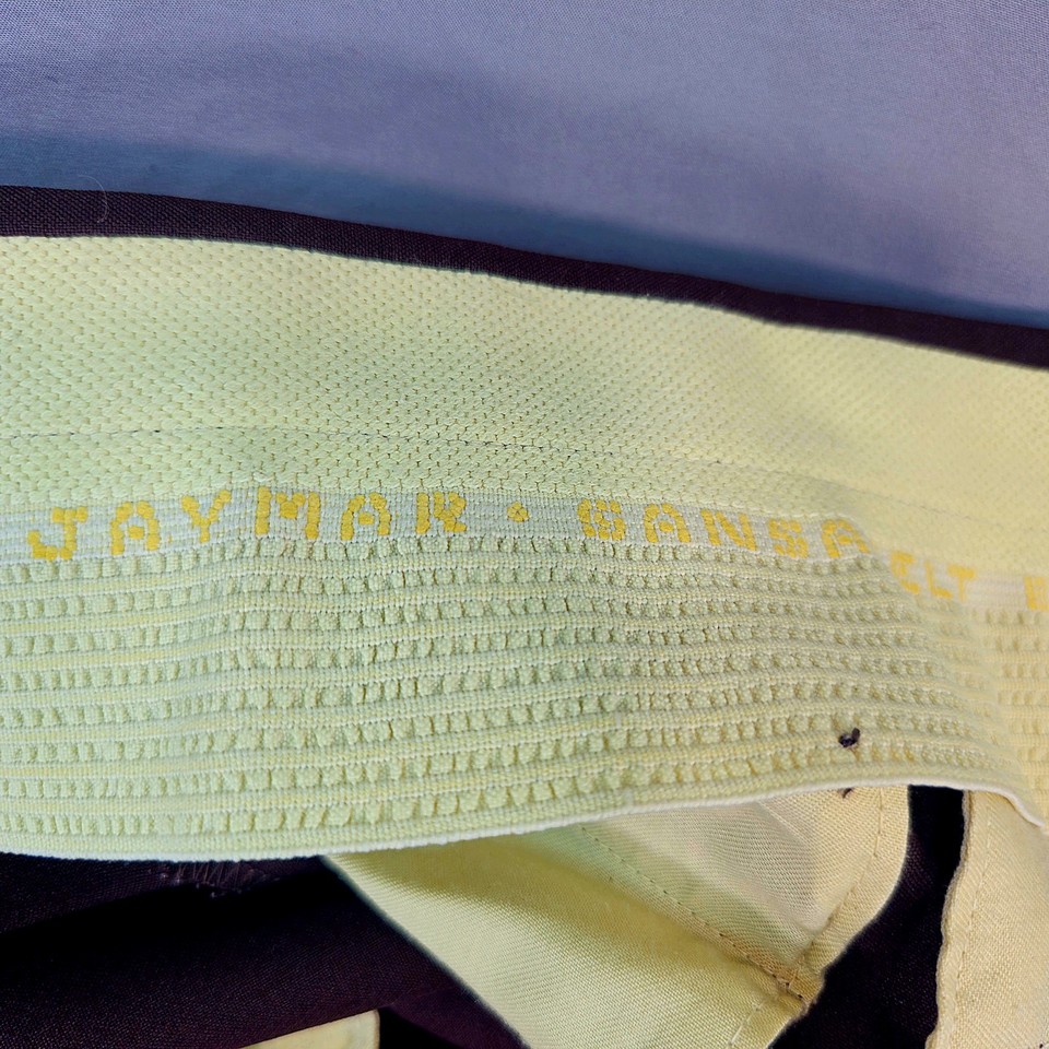 VTG Sansabelt Jaymar-Ruby Brown Pleated Pants Men's 34×32 Poly Disco ...