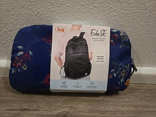 Lug Echo SE Backpack Packable Lightweight Water Repellant Bouquet Blue ...