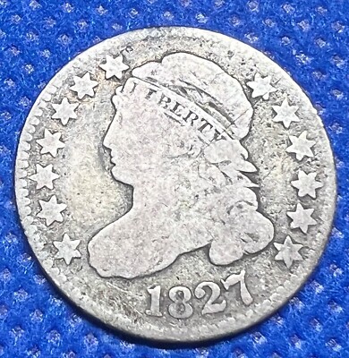 1827 Capped Bust Dime, Scarce Collector Type Coin #97 | eBay