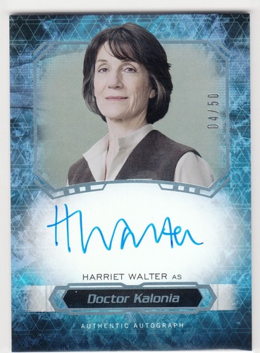 2016 Star Wars Masterwork Foil Auto Harriet Walter as Doctor Kalonia 04 ...