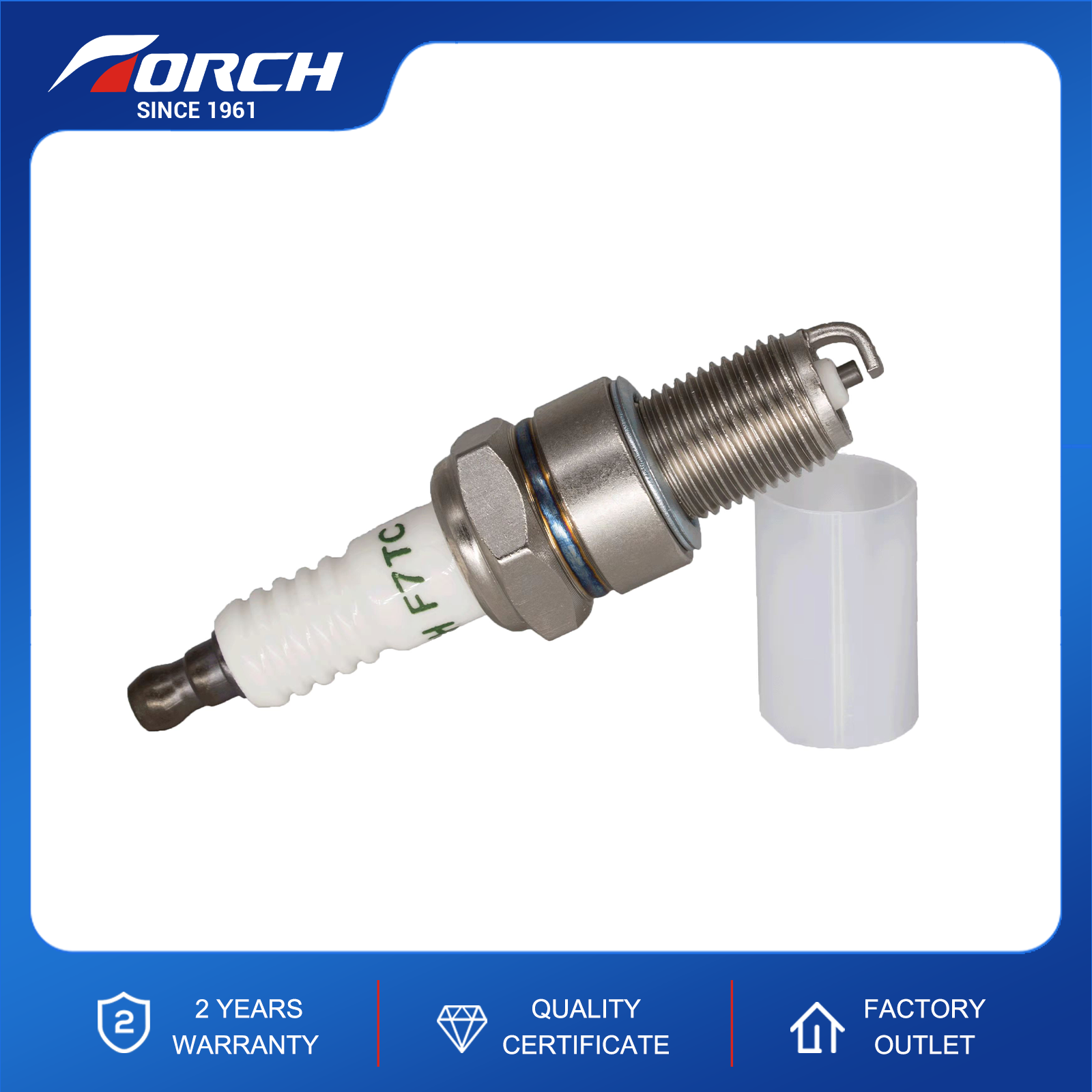 4Pc TORCH F7TC Spark Plugs Replace for CHAMPION OE046 for NGK BP7ES ...