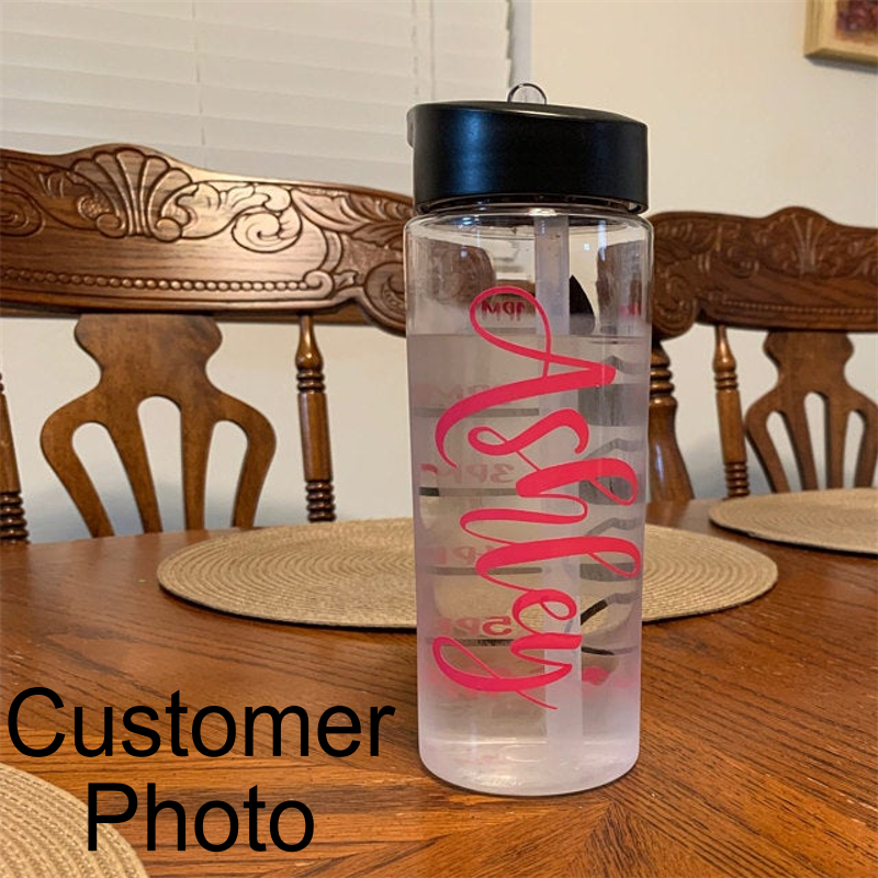 2X Personalised Kids Drink Sports Bottle Lunch Box Name Decal Sticker ...