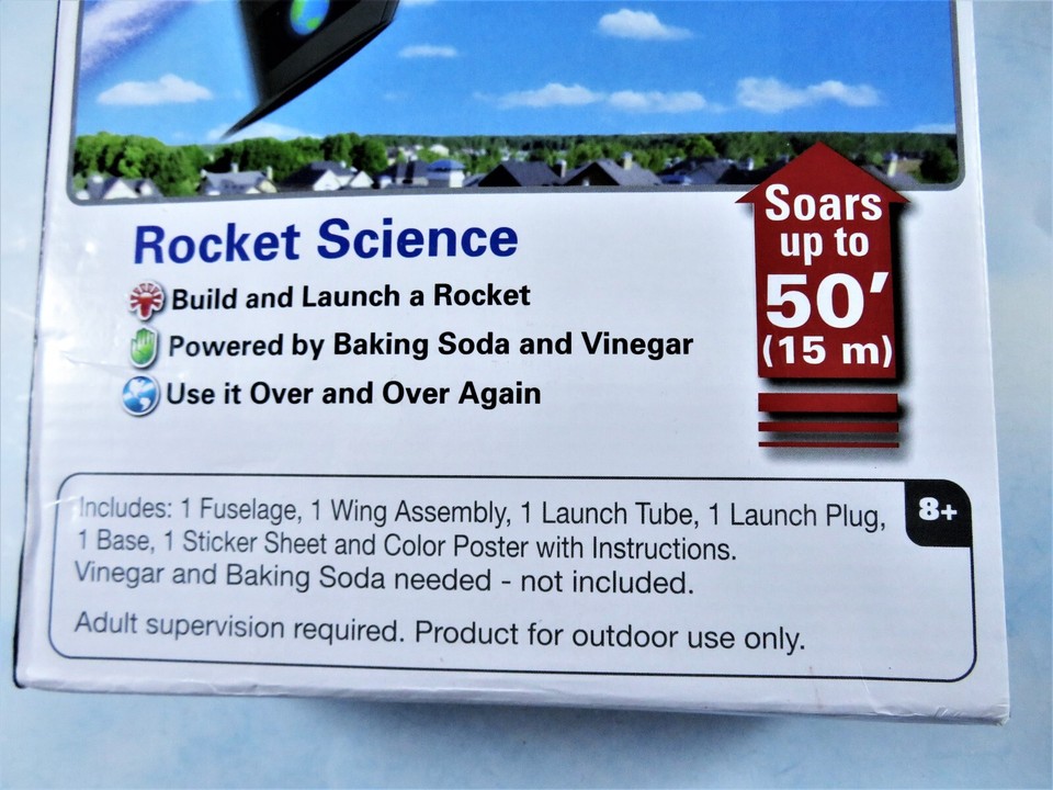 Smithsonian Rocket Science Build Launch Kit Reusable Rocket Ages 8+ New ...