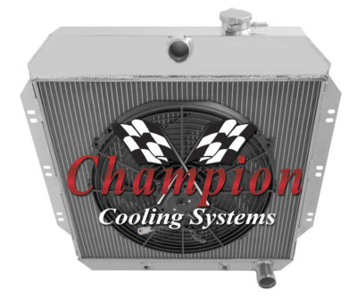 4 Row Kool Champion Radiator W/ 16" Fan for 1960 1961 1962 Chevrolet ...
