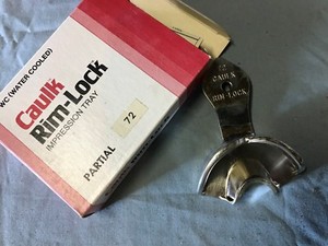 Dental Dentsply Caulk Rim-Lock Impression Tray Water Cooled Partial #72 ...