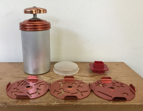 Vtg Mirro Dial A Cookie Aluminium Baking Cookie Press Kit Crazy Shapes ...