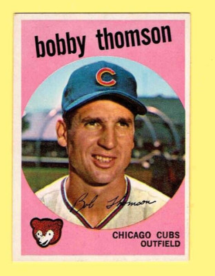1959 TOPPS BASEBALL CARD #429 BOBBY THOMPSON Chicago Cubs EX+ | eBay