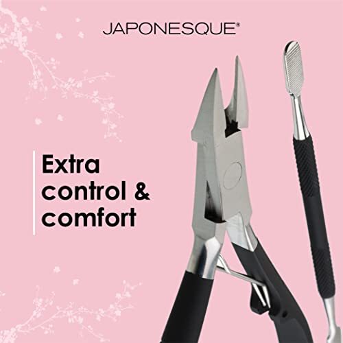 Soft Touch Toenail Clipper & Cuticle Pusher Manicure Set for Salon ...