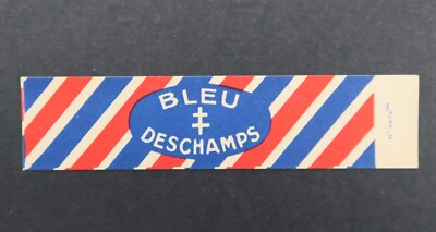 Etiquette BLEU D'OUTREMER DESCHAMPS Croix de Lorraine AZURAGE french ...
