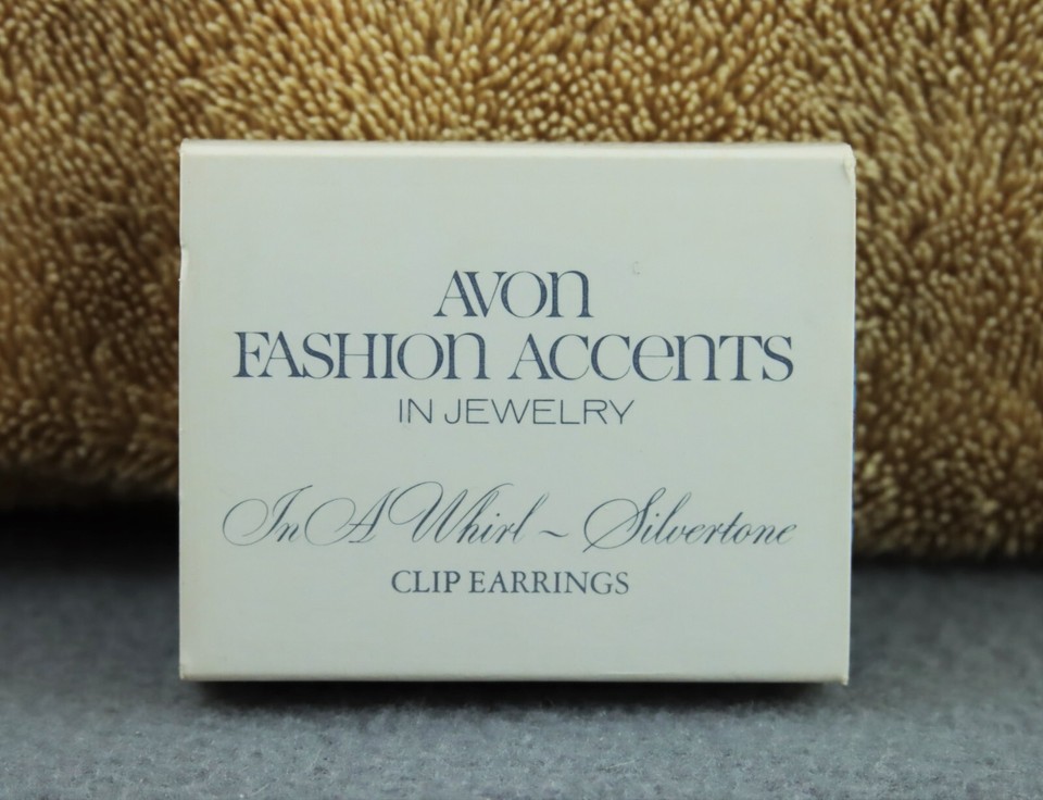 Vintage 1976 Avon In A Whirl Dangle Hoops in Hoop Clip Earrings w/Box ...