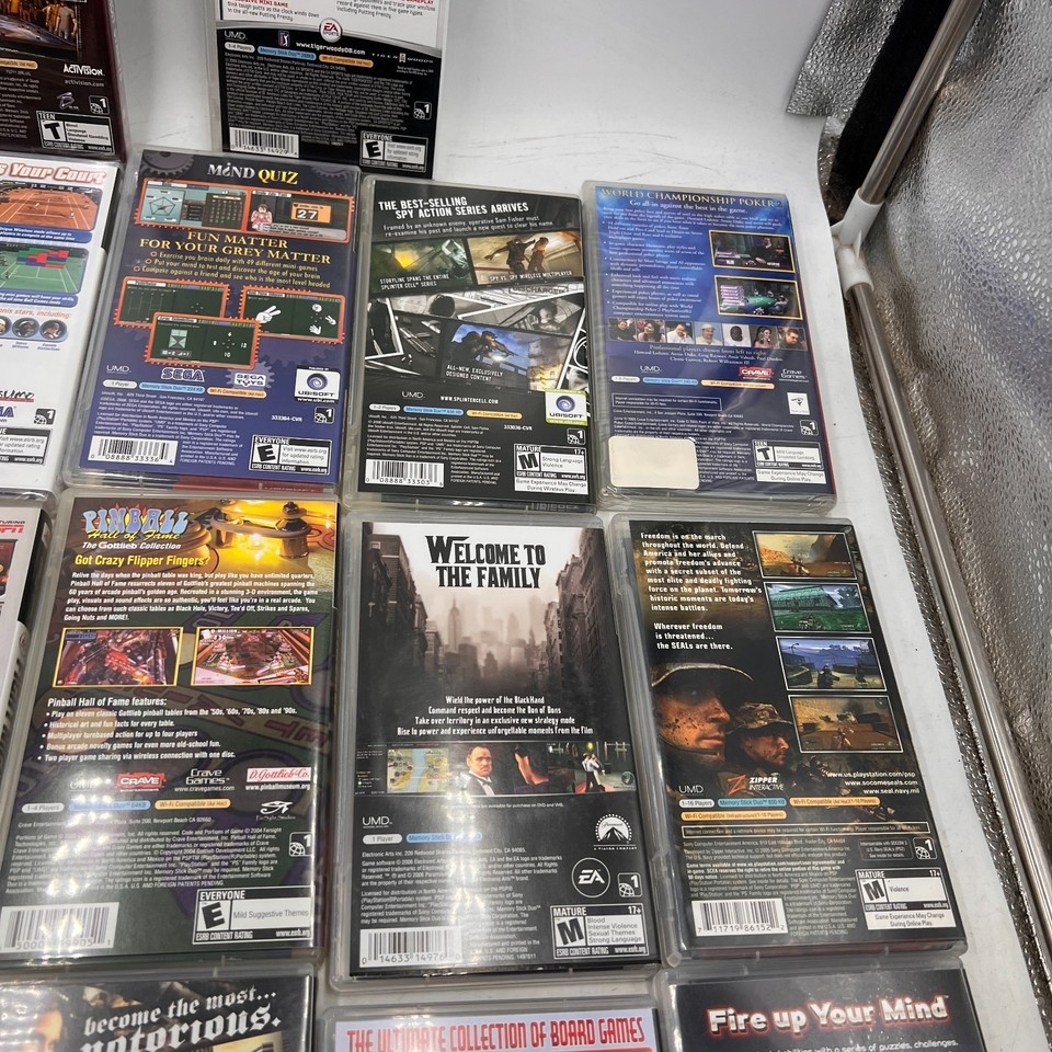 Lot of 17 PSP Games Complete In Cases with Manuals Tested Working (3 ...