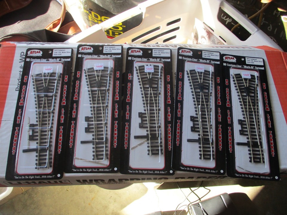 HO CODE 100 TURNOUT Y ATLAS BRAND NEW 5 TOTAL SWITCHES | eBay
