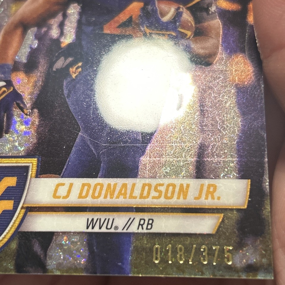 2024 Bowman Chrome University CJ Donaldson Jr. #43 Purple Diamond ...