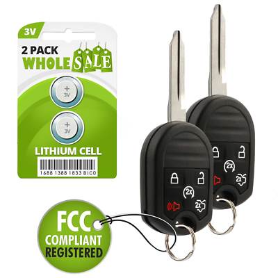2 Replacement For 2011 2012 2013 2014 2015 2016 Ford Taurus Key Alarm ...