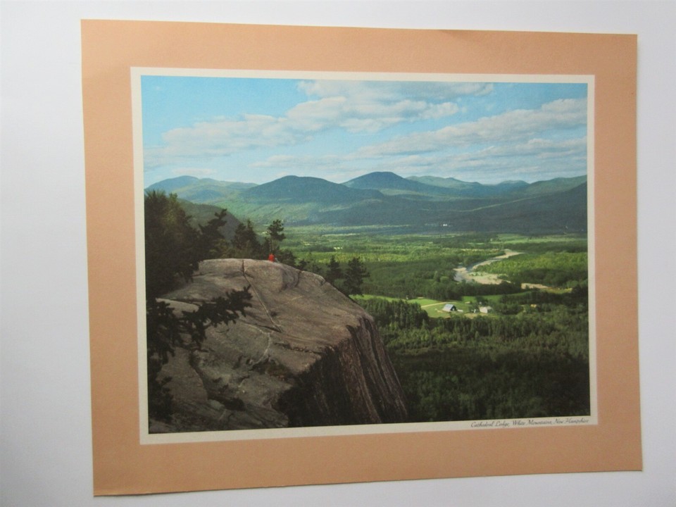 lot 3 Vintage Calso Oil Scenic Views Cathedral Ledge White Mountains NH ...