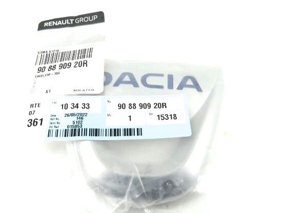 Genuine New DACIA REAR BADGE Boot Emblem For Duster 13+ Sandero Lodgy ...
