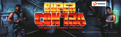 Super Contra Arcade Marquee For Reproduction Header/Backlit Sign | eBay