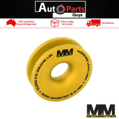 Mean Mother Yellow Aluminium Snatch Ring 10,000kg Recovery Accessory ...