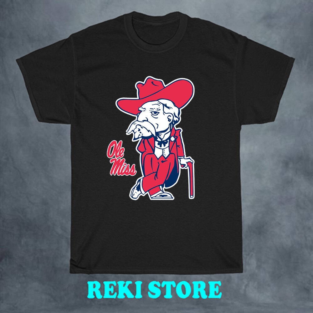 Colonel Reb Ole Miss Men's Black Size S-5XL | eBay