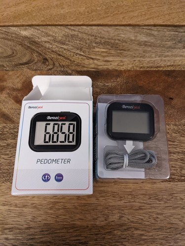 3D Simple Step Counter Pedometer for Walking with Removable Clip and ...