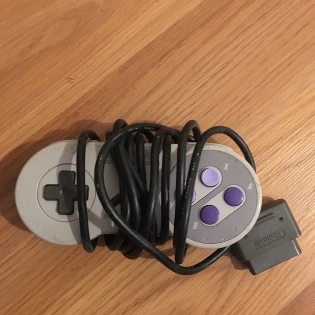 Super Nintendo SNES Wired Controller Game pad SNS-005 OEM Genuine ...