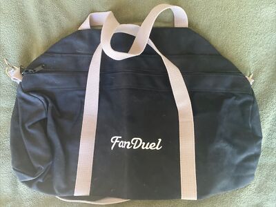 FANDUEL Brand New Duffle Bag Sports Duffel Bag in Black GYM BAG Fantasy ...