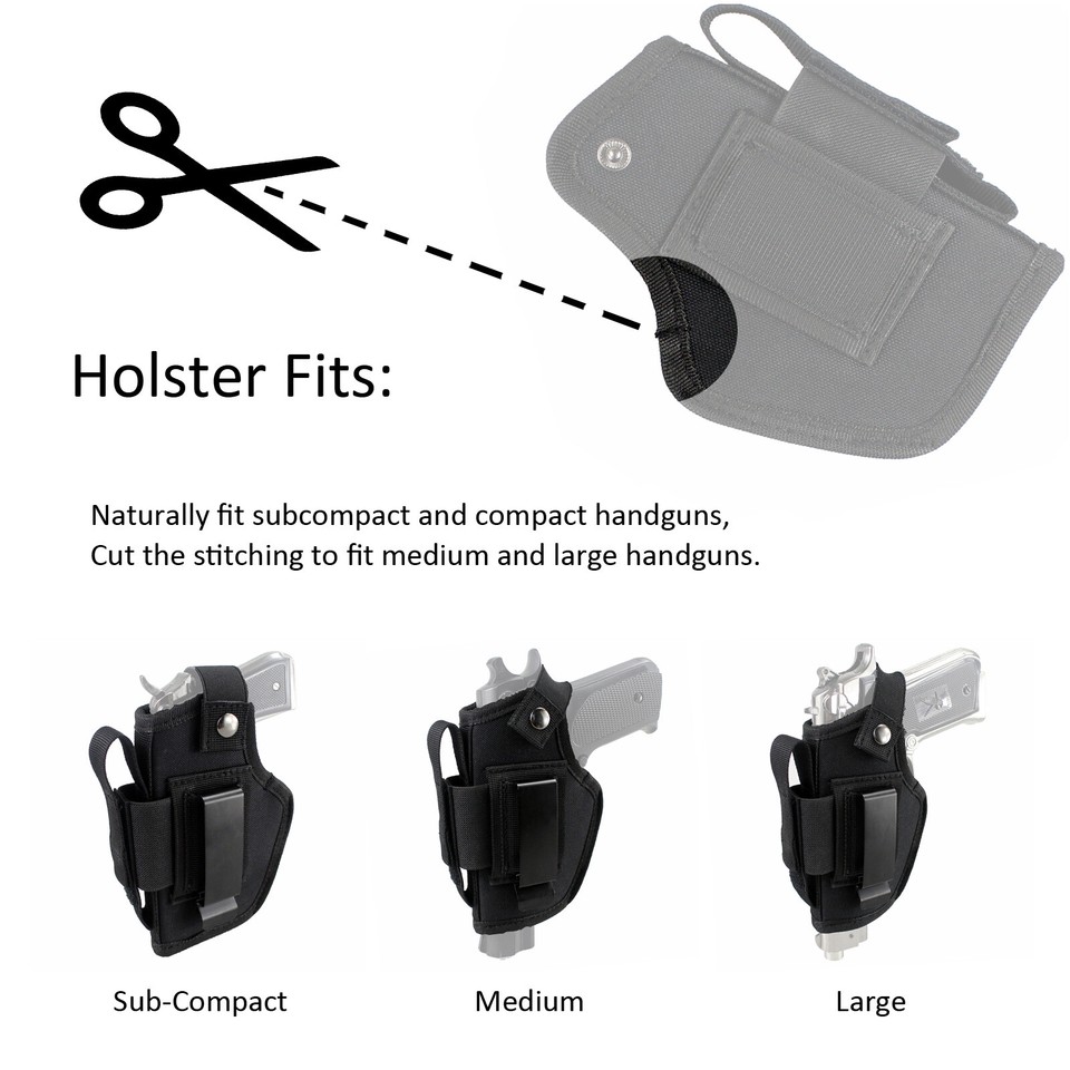 Vehicle Mount Car Truck Ambidextrous Concealed Carry Gun Holster with 2 ...