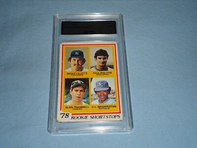1978 Topps Baseball Card Rookie Shortstops # 707 Grade Graded 6 EX-MT ...