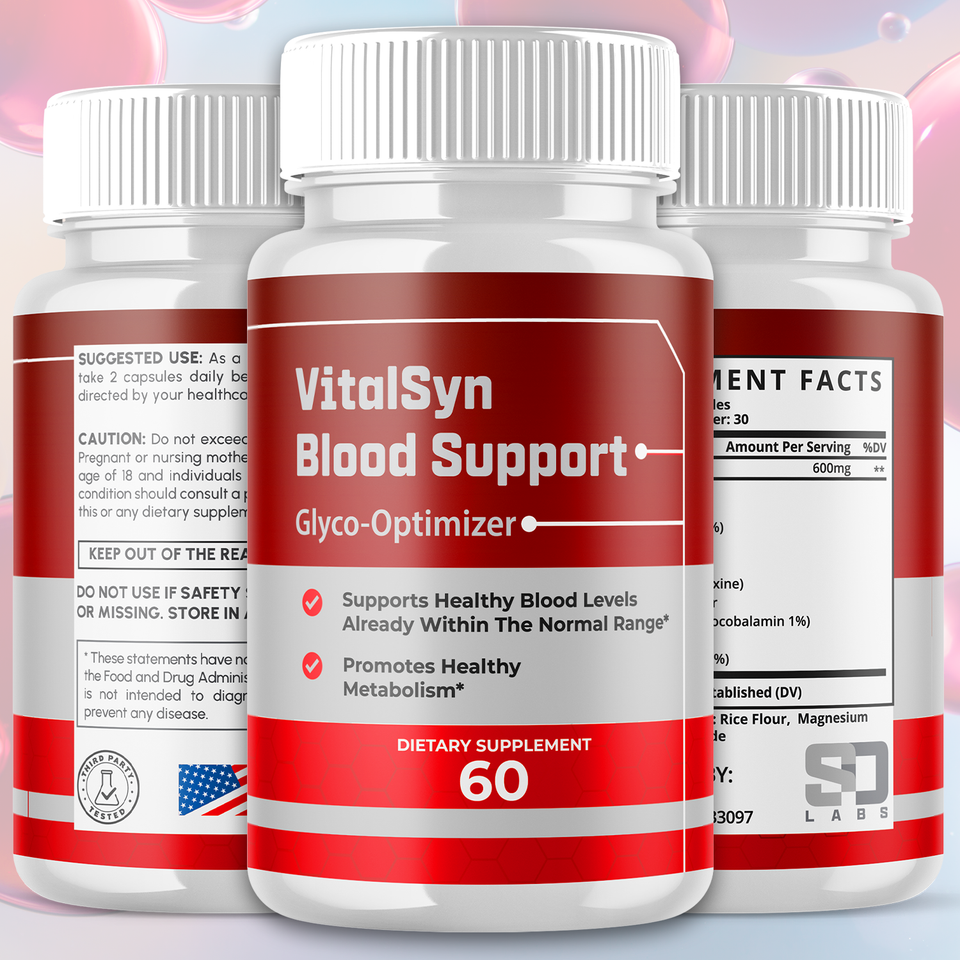 (2 Pack) Vitalsyn Blood Balance Advanced Support Glycogen Supplement ...
