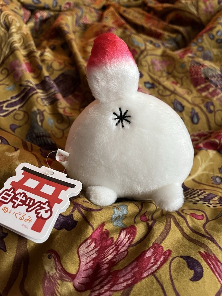 Funwari Korokoro Red Kitsune Inari Fox Cat Plush, Japan import cute ...