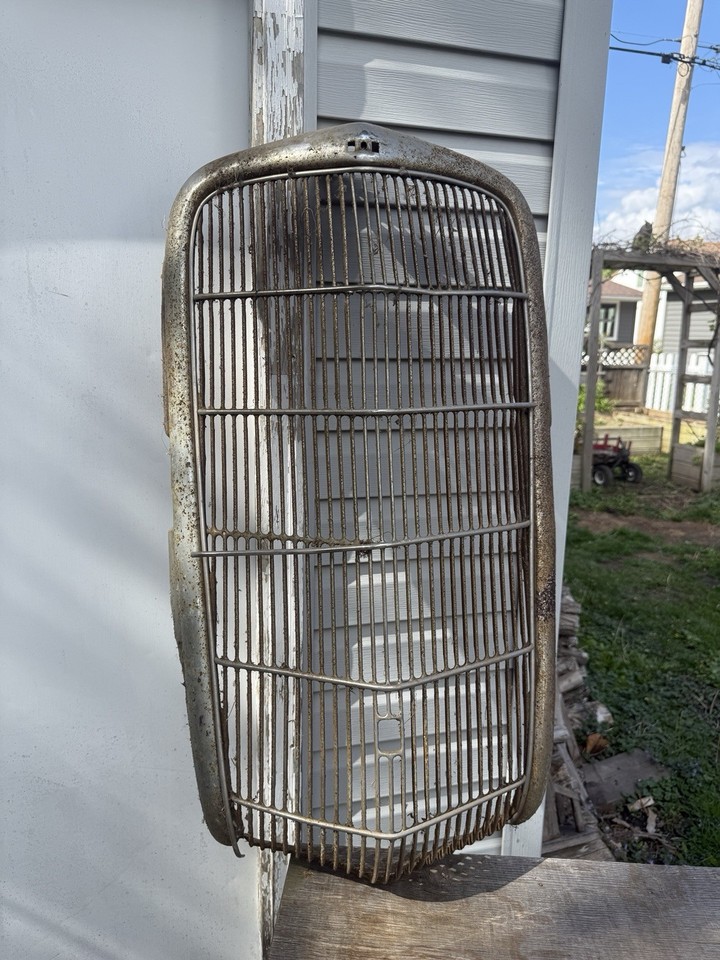 1935 Ford GRILLE w/ TRIM Original Barn Find To Restore 35 Hot Rat Rod ...