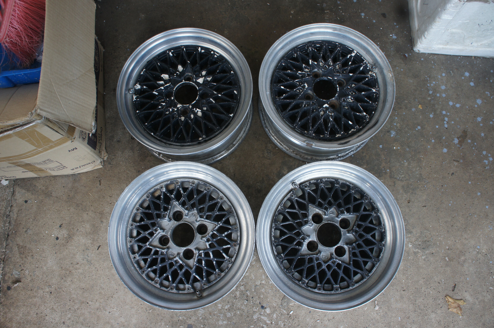 JDM Impul Pro Mesh 15" rims wheels for TA22 ae86 pcd114.3X4 gl ta23 510 ...