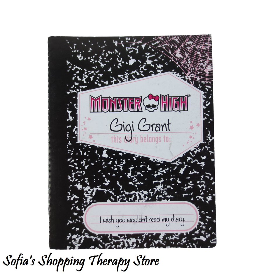 Monster High Diary Journal Book Booklet Finnegan Rochelle Venus Robecca ...