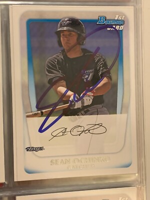 SEAN OCHINKO AUTOGRAPHED SIGNED 2011 BOWMAN CARD BLUE JAYS COA | eBay