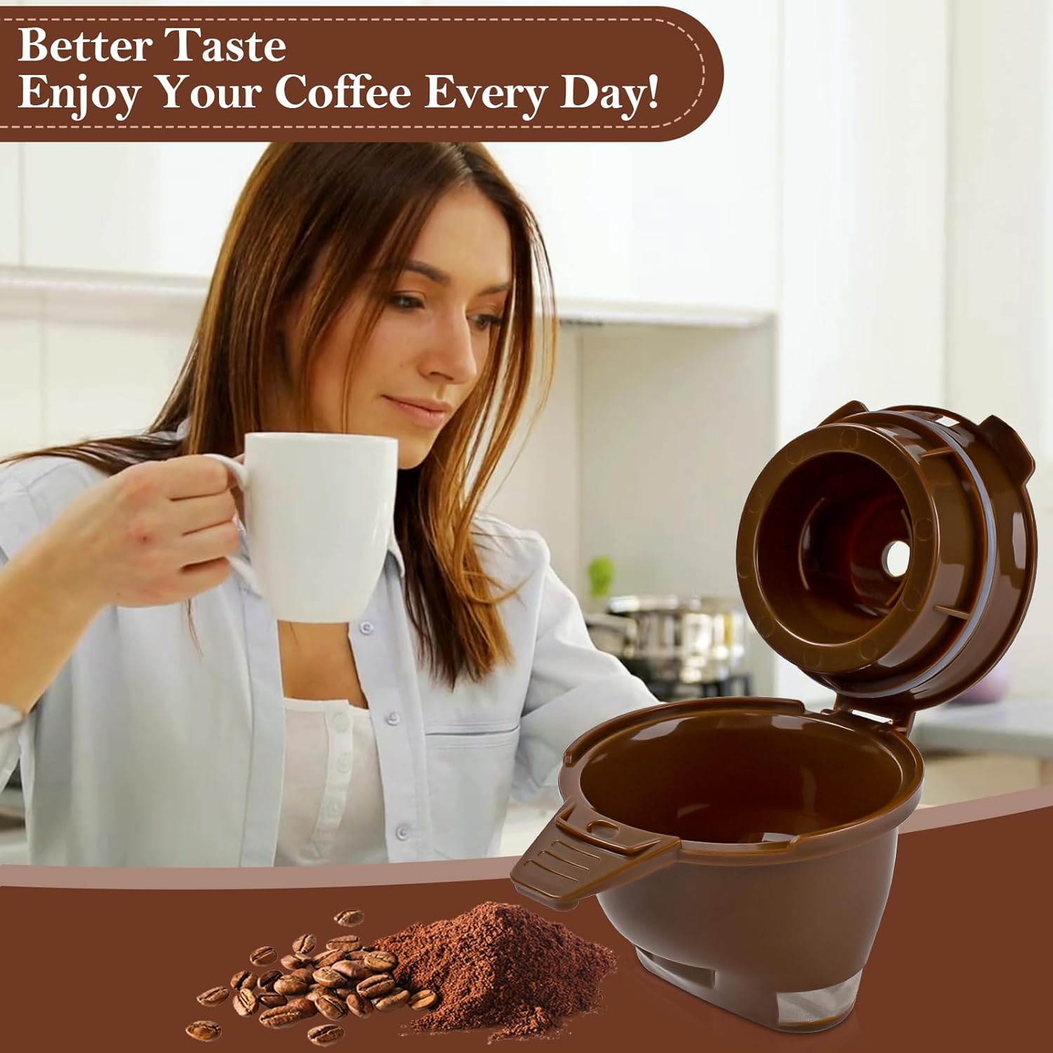 ChangTa Single Serve Ground coffee Brew Basket for Hamilton Beach Flex ...