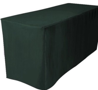 5' ft. Fitted Polyester Table Cover Trade show Booth DJ Tablecloth ...