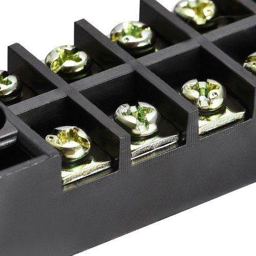 5Set 4P Dual Rows 600V 15A Copper Terminal Block + 400V 25A Terminals ...