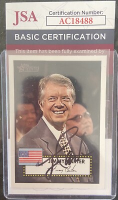 President Jimmy Carter Signed Autograph Topps Heritage Card JSA Rare | eBay