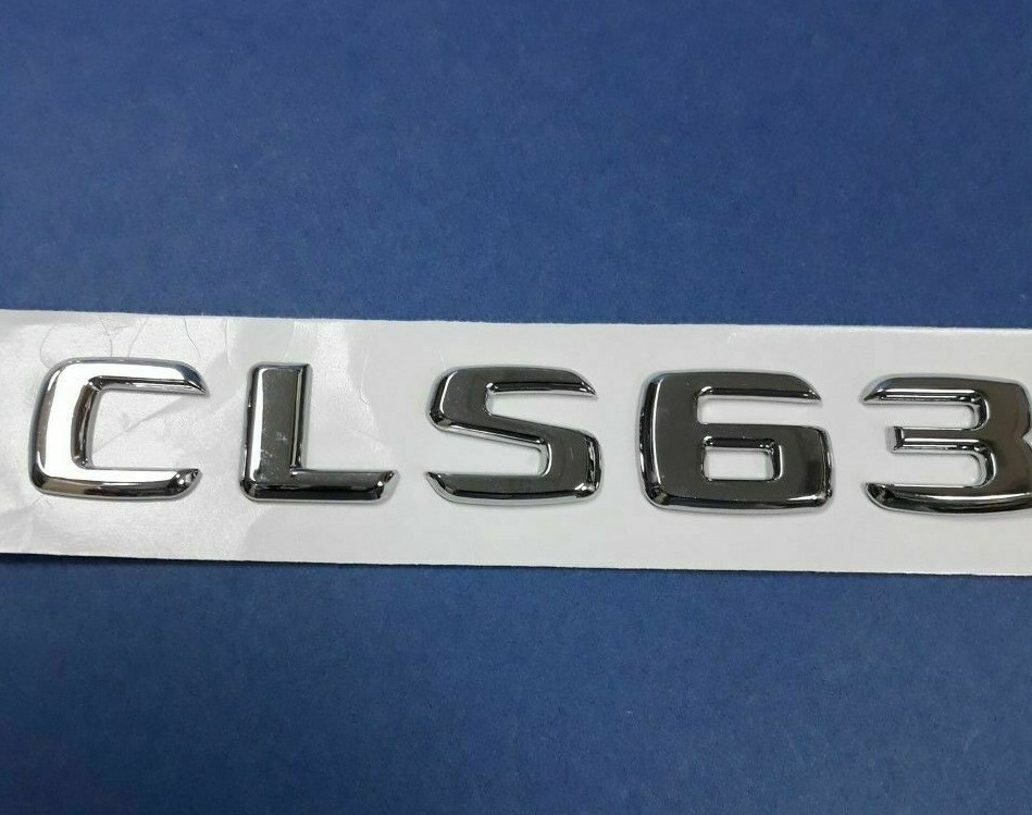 CHROME * CLS63 * TRUNK LETTERS EMBLEM BADGE SET FOR MERCEDES BENZ AMG ...